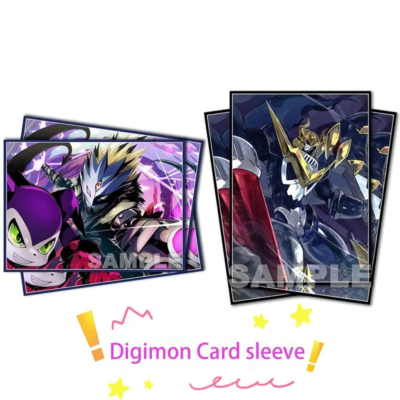 60pcs-set-Digimon-DTCG-PTCG-Card-sleeve-Dark-Knightmon-Anime-Game ...