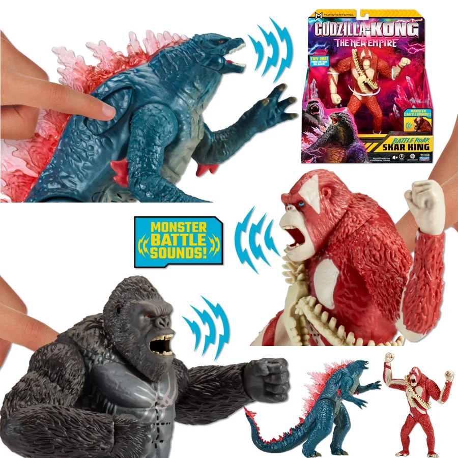 Godzilla VS Kong New Empire 2024 Skar King Action Figure Sounds Battle ...