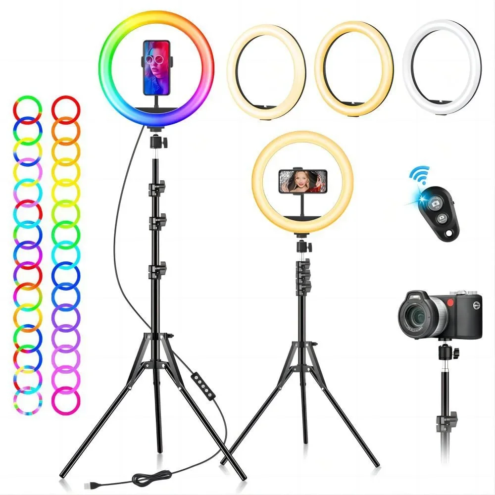 RGB Ring Light Lamp Ring Round With Remote Control For Smartphone ...