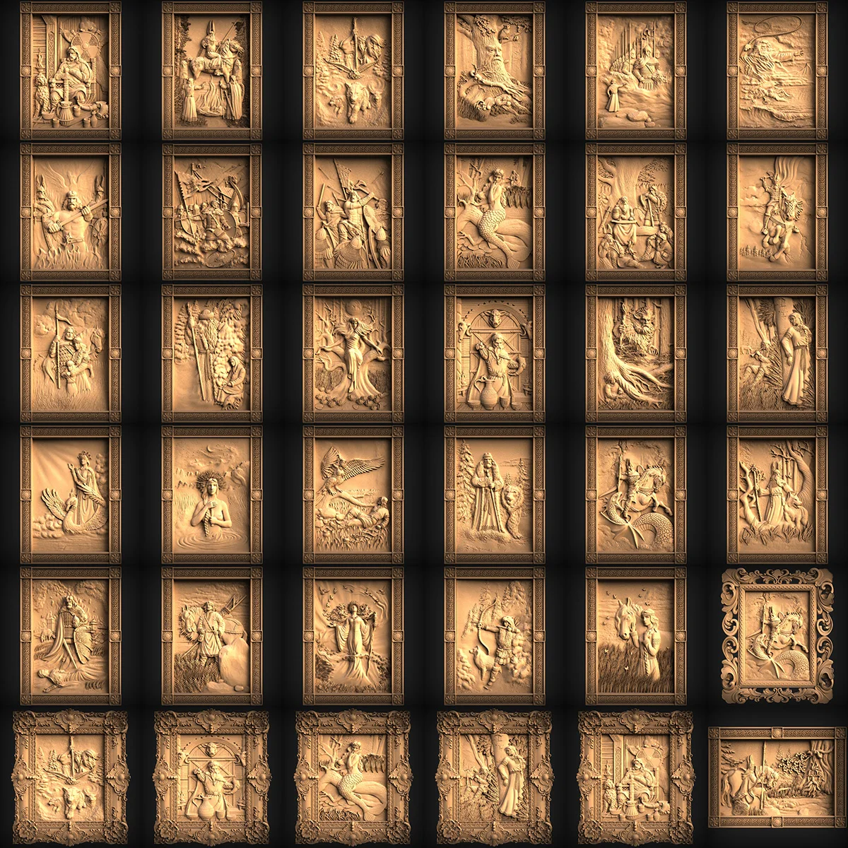 50pcs-Hero-Mythology-3d-STL-Model-3D-STL-format-Relief-Digital-File-for ...