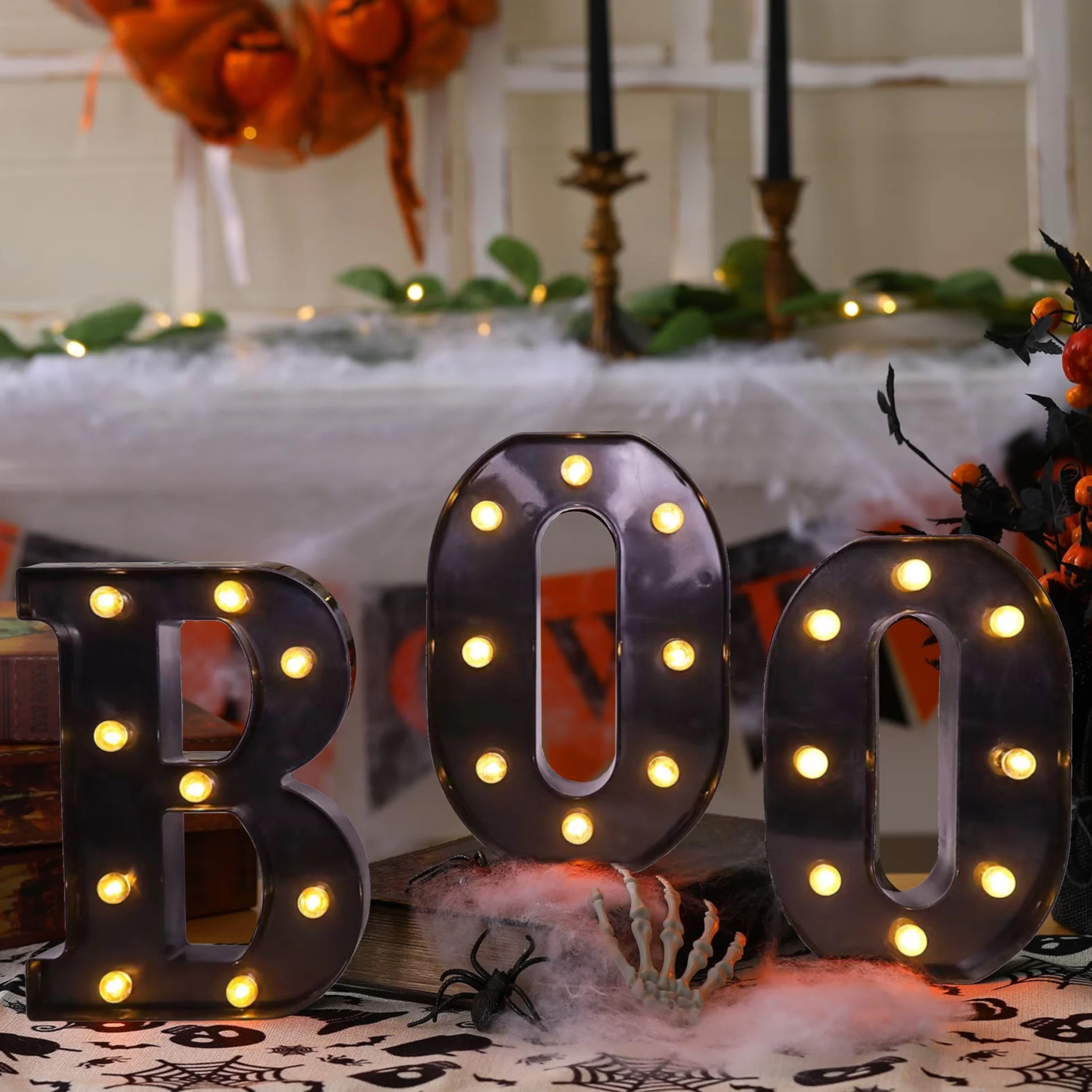 Halloween-Boo-Decorations-Light-up-Boo-Sign-Marquee-LED-Letters-boo ...