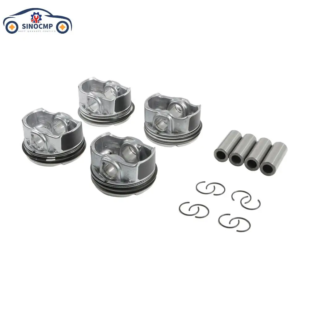 23410-2BCA0 SINOCMP 4PCS Engine Pistons Rings Set For 2011-2019 Hyundai ...