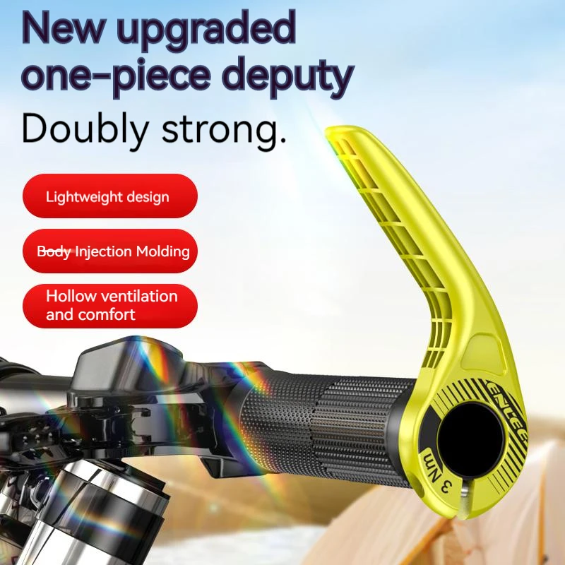 1 Pair Adjustable Bike Grip Bar End Handle Auxiliary Riding Horn Rest ...