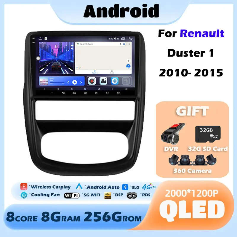 For-Renault-Duster-1-2010-2015-Android-13-Car-Radio-Multimedia-Video ...
