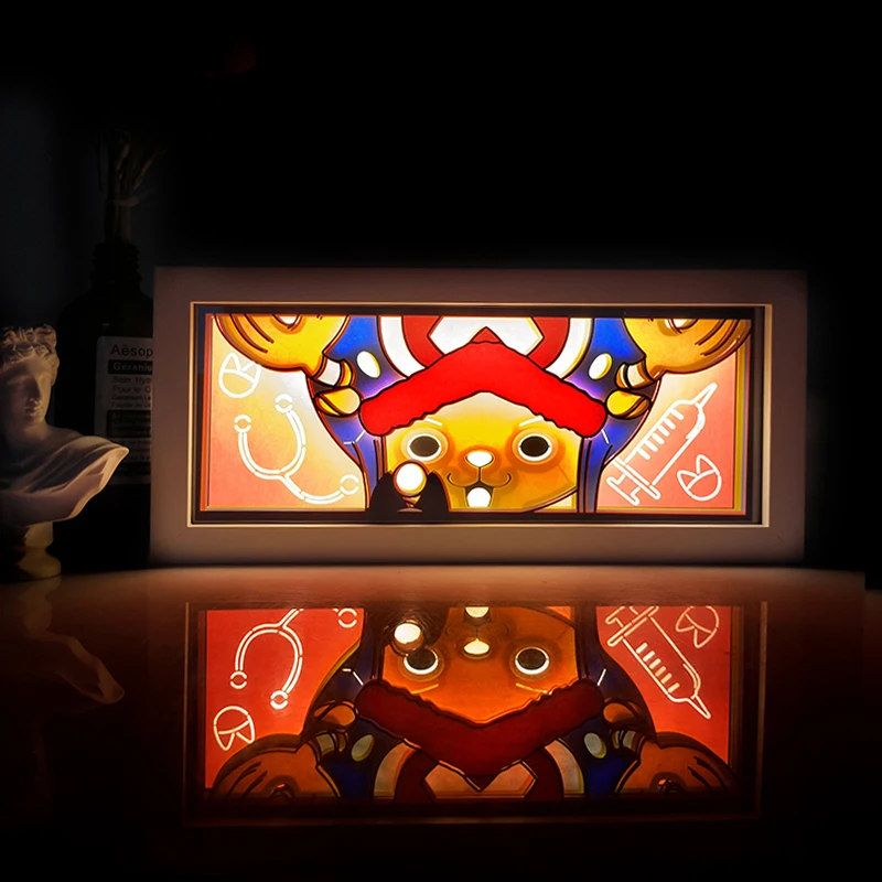 One-Piece-anime-series-paper-cut-light-room-bedroom-night-light-remote ...