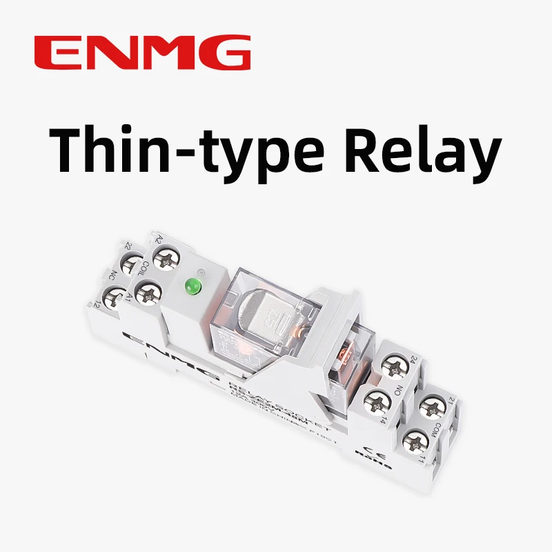 ENMG G2R-1 Ultra-Slim Electromagnetic Intermediate Relay DC24V 2NO 2NC ...