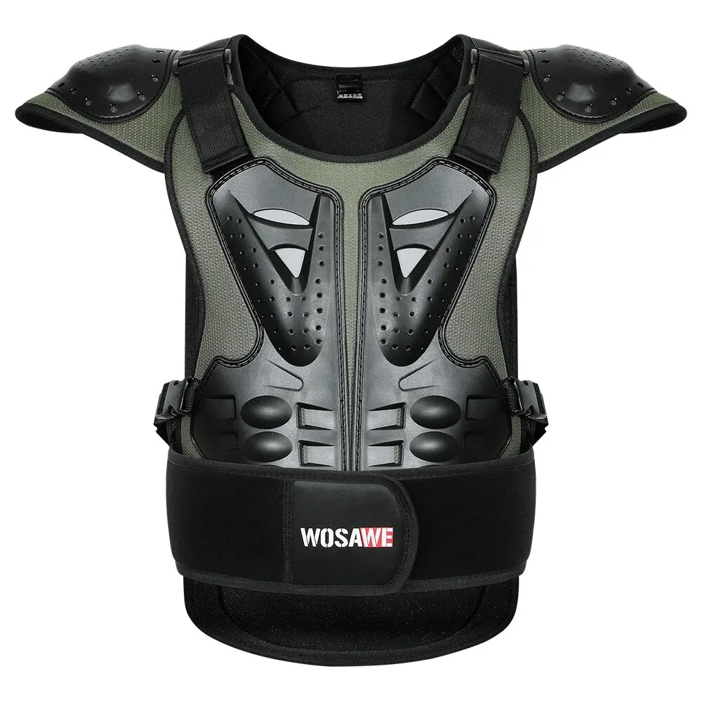 Motorcycle-Cycling-Jacket-Adults-Chest-Armour-Racing-Guard-Back ...