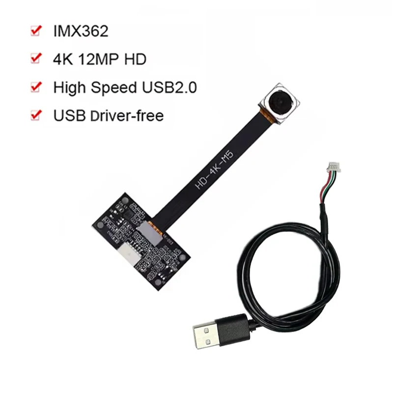 IMX362 4K 12MP HD 4000H×3000V USB2.0 Camera Module 30FPS UVC OTG Plug ...
