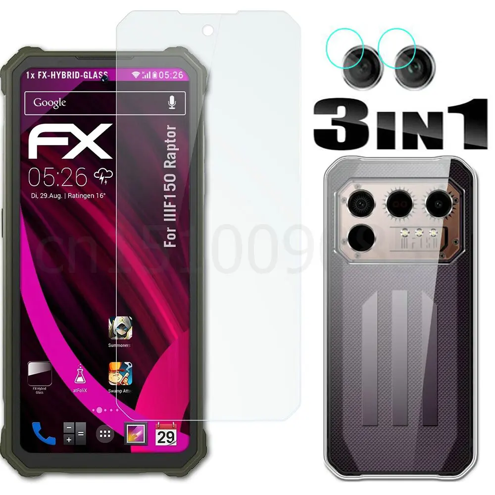 3-in-1-Glass-Case-Cover-for-IIIF150-Raptor-Screen-Protector-Tempered ...