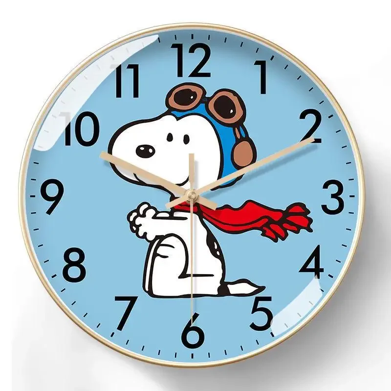 New-Snoopy-cute-wall-clock-quartz-clock-home-animation-cartoon-living ...