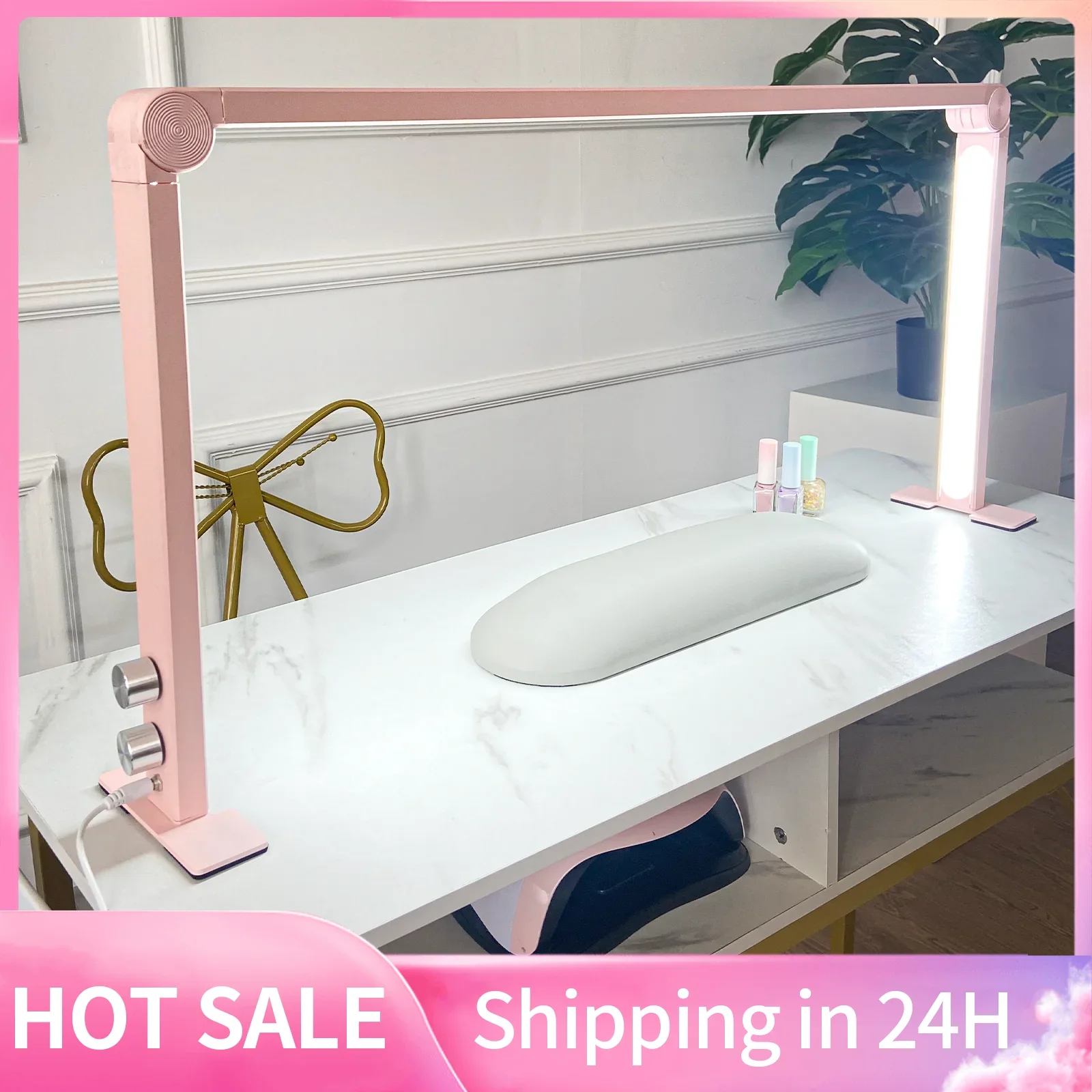 36W-Half-Moon-Nail-Light-for-Desk-Foldable-Square-Nail-Tech-Lamp-3000 ...