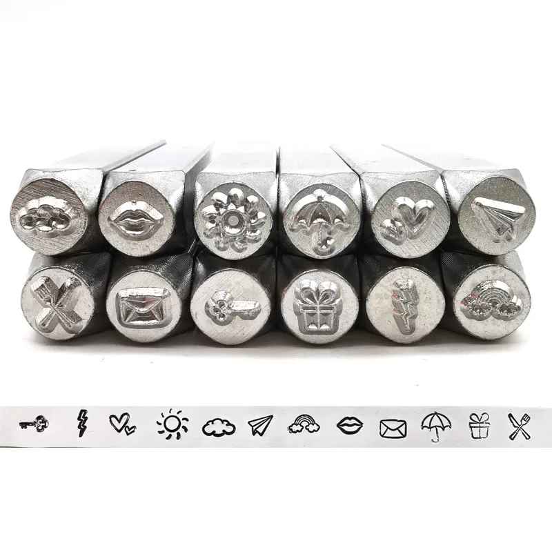 Tampon-en-m-tal-motif-de-conception-outil-de-poin-onnage-de-bijoux-cuir ...