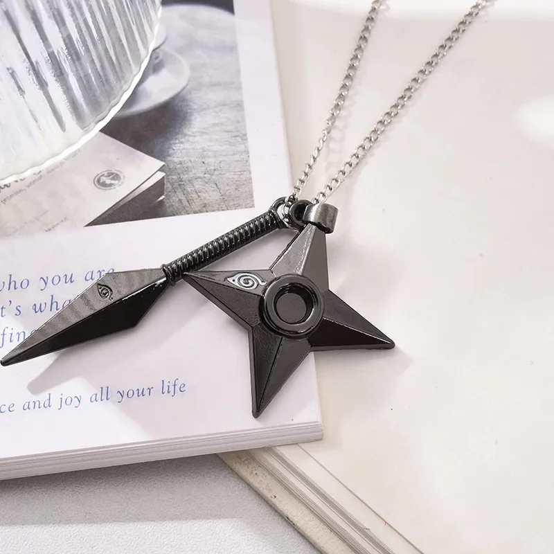 Anime-Game-Naruto-Necklace-Toy-Cosplay-Kakashi-Kunai-Zumaki-Shuriken ...