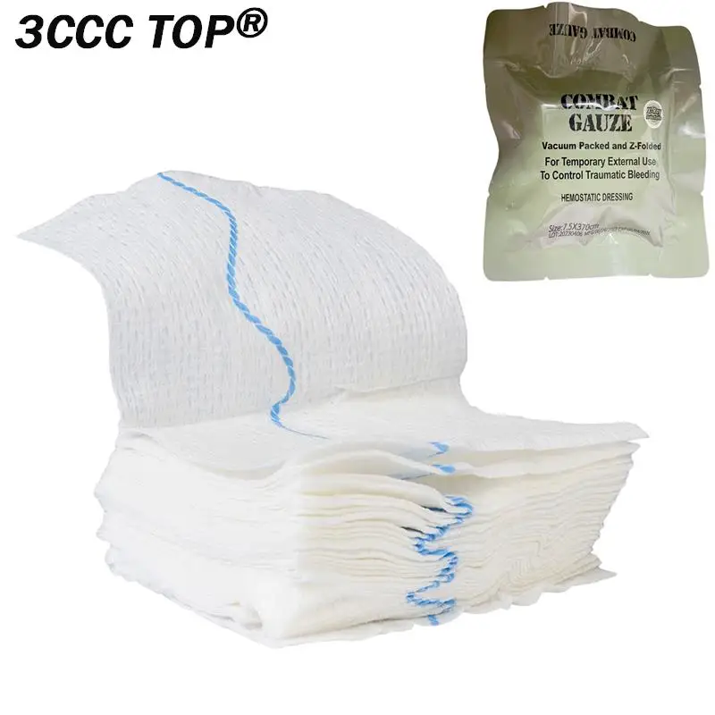 Kaolin-Dressing-Gauze-Combat-Hemostatic-Emergency-Trauma-Soluble-For ...