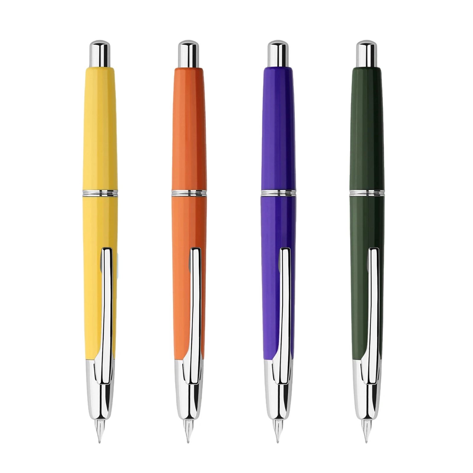 MAJOHN-A2-Press-Fountain-Pen-Retractable-EF-Nib-0-4mm-Resin-Ink-Pen ...