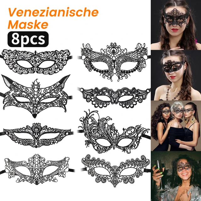 Simple Lace Masquerade Masks Templates