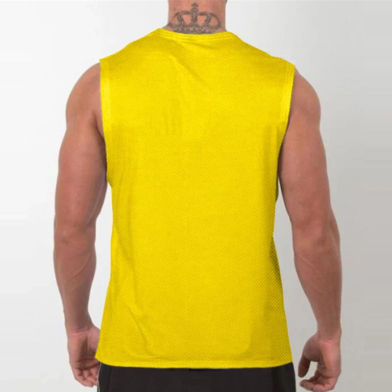 Camisetas deportivas transpirables para hombre, camisetas sin mangas para culturismo muscular ...