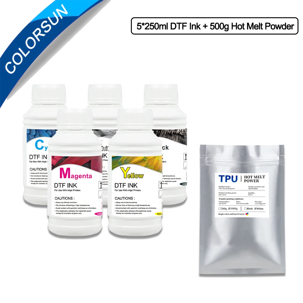 Colorsun-DTF-Consumable-Kit-DTF-Ink-and-Hotl-Melt-Powder-For-DTF ...