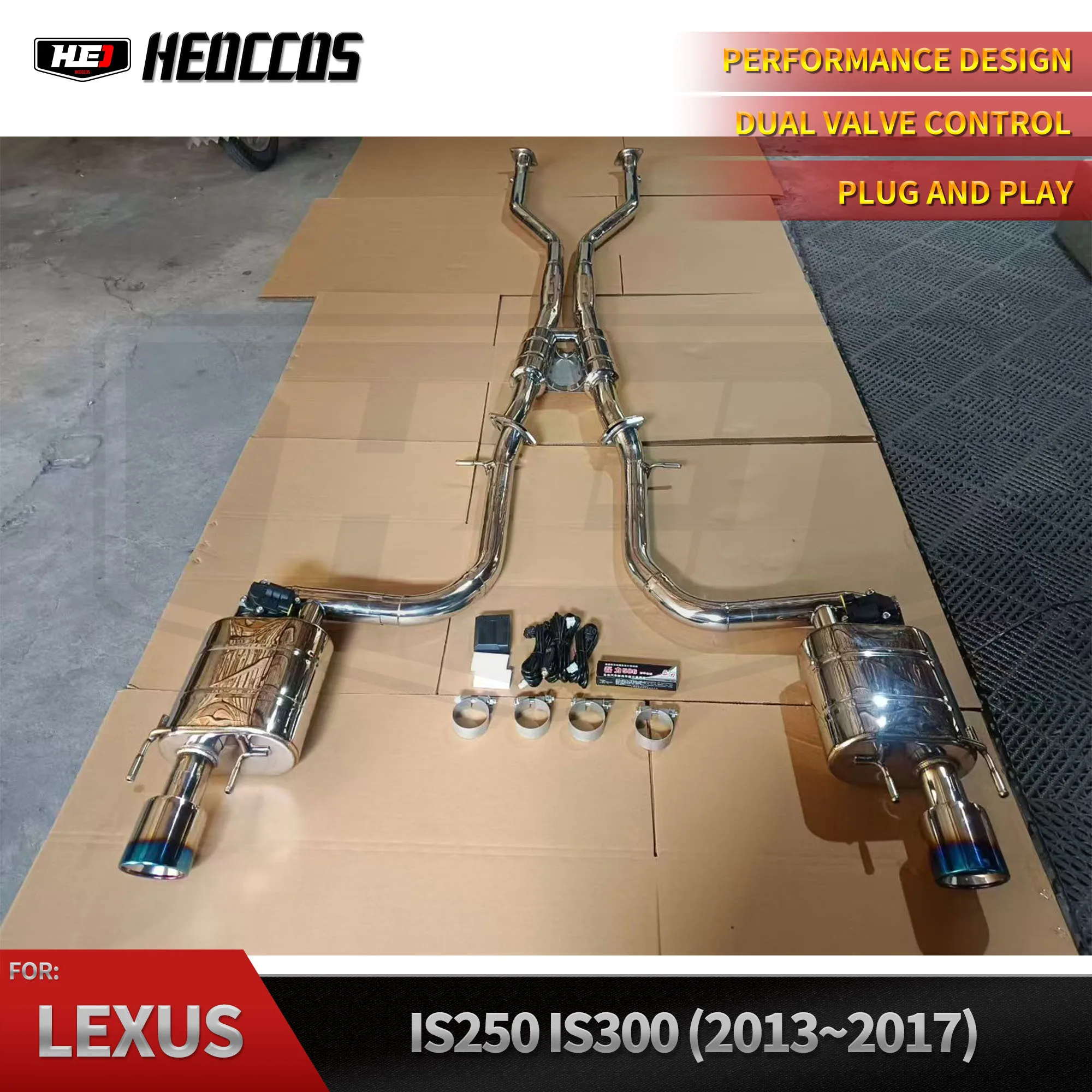 HEO For Lexus IS250/300 Exhaust System Remote Control Muffler Exhaust ...