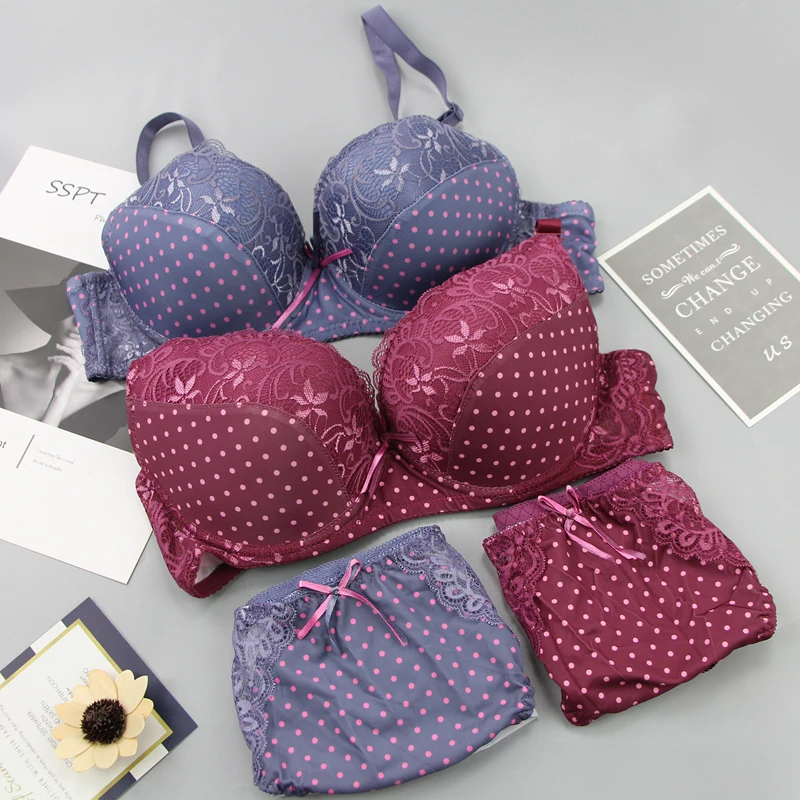 Lace Cup Underwear | Women's Bra 2022 | Lace Bras Set | Lace Lingerie | Bra Brief Sets - 2023 ...