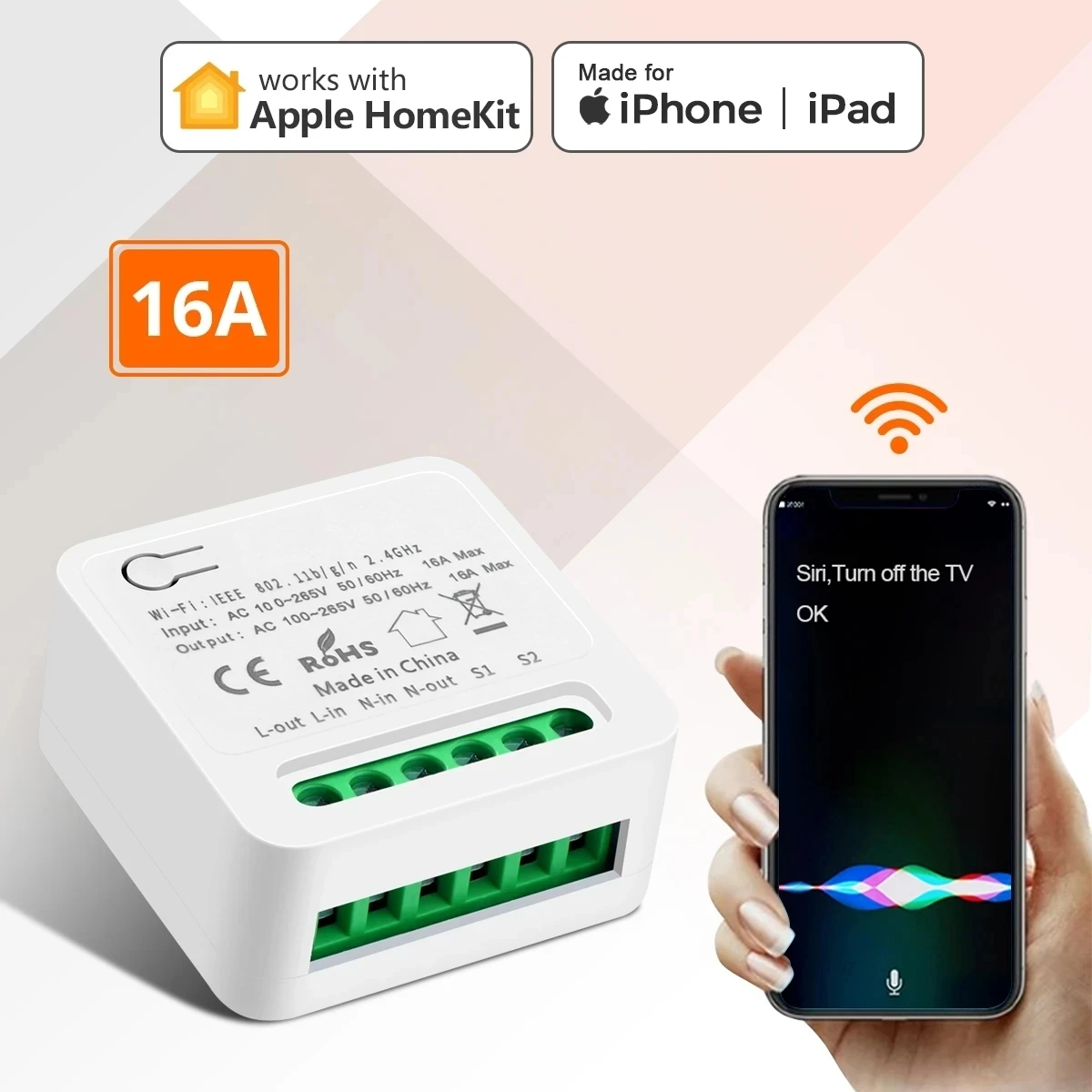 Smart-Switch-Mini-Wifi-Relay-Breaker-Siri-Voice-Control-Wireless-Switch ...