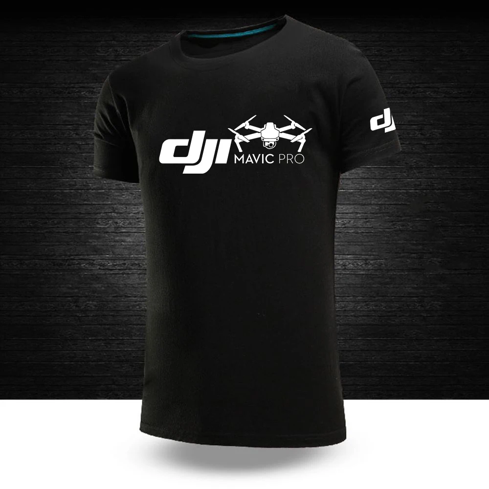 Dji-Professional-Pilot-Drone-Printed-Summer-Breathable-Mesh-T-shirts ...