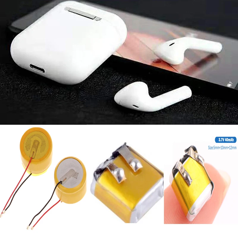 3.7V 30mah 401012 Lithium Polymer Battery For Bluetooth Headset+A3 ...