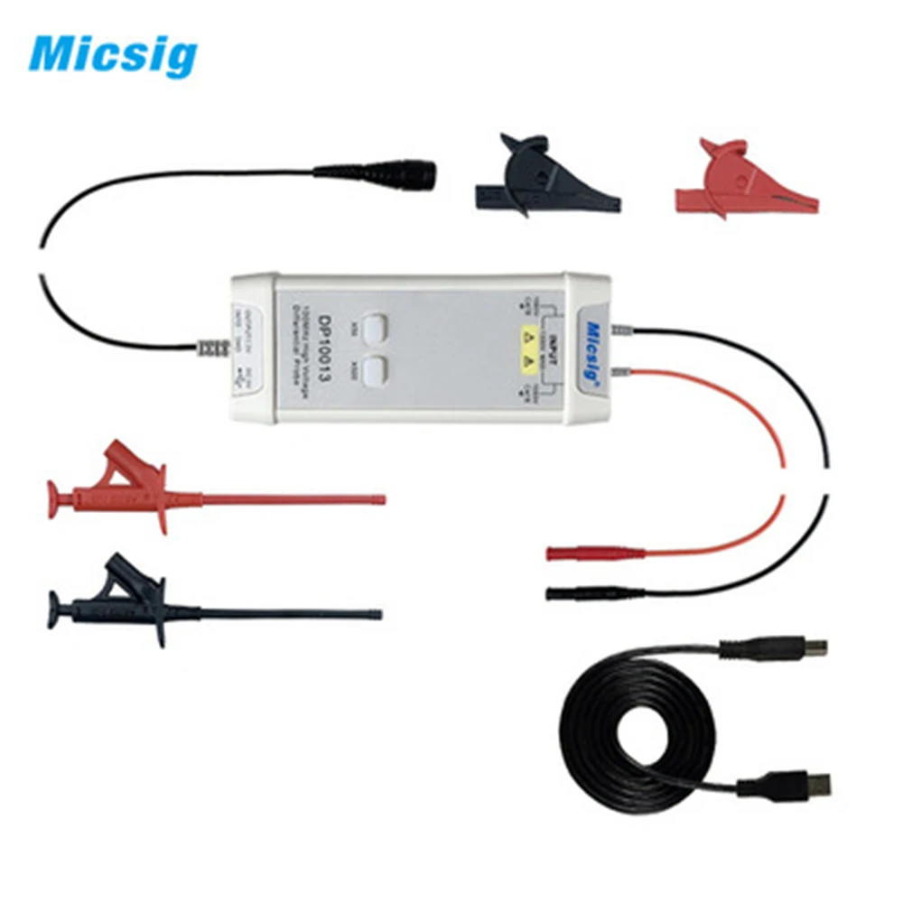 Micsig Oscilloscope DP10013 Differential Probe Kit 1300V 100MHz High ...
