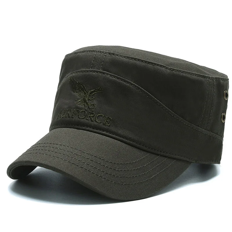 Men-s-Fashion-Breathable-Flat-Top-Baseball-Cap-New-Cotton-Embroidery ...