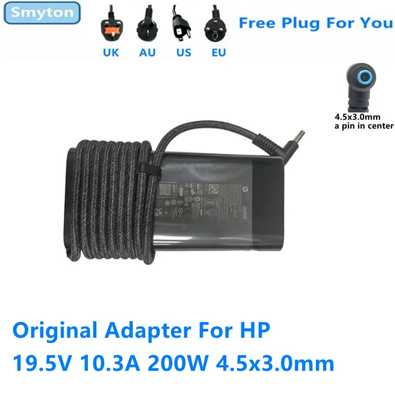Original Ac Adapter Charger For Hp 19.5v 10.3a 200w Tpn-da21 Tpn-la21 ...