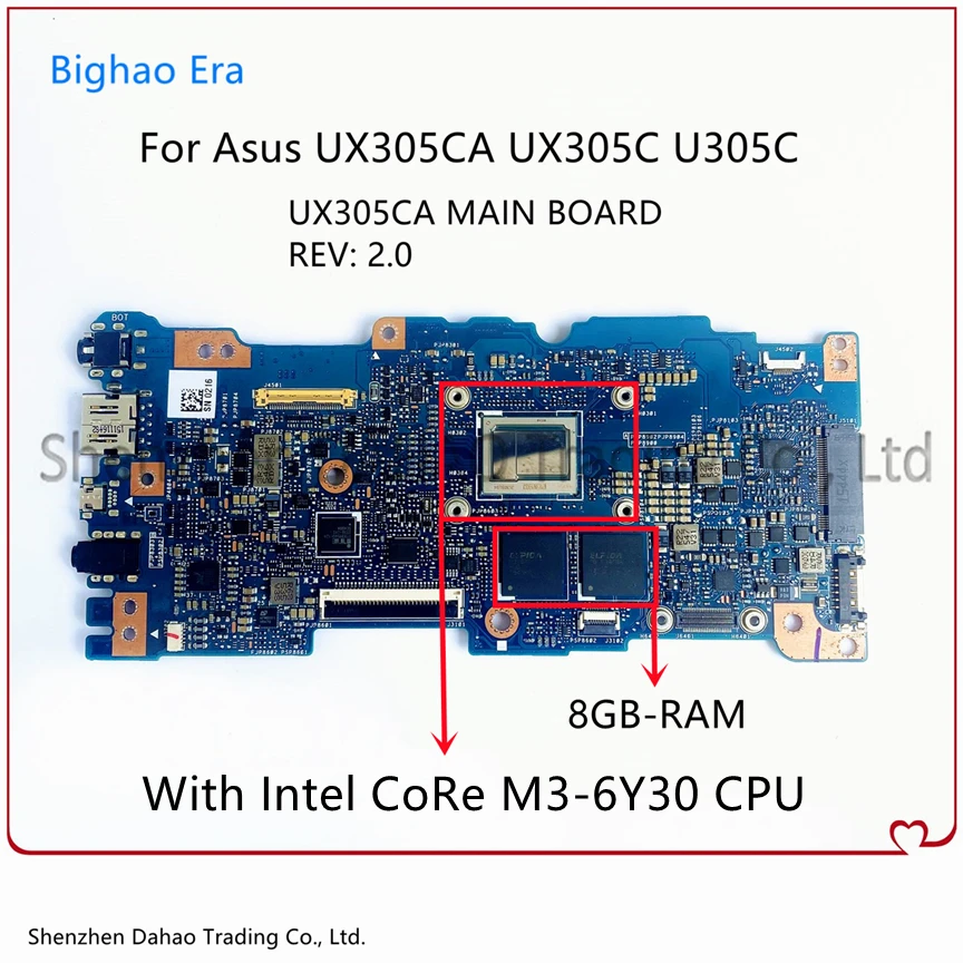 Ux305ca Main Board For Asus Zenbook U305c Ux305c U305ca Motherboard ...