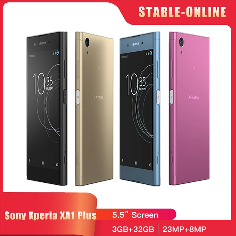 Original-Sony-Xperia-XA1-Plus-G3421-G3426-4G-Mobile-Phone-3GB-32GB ...