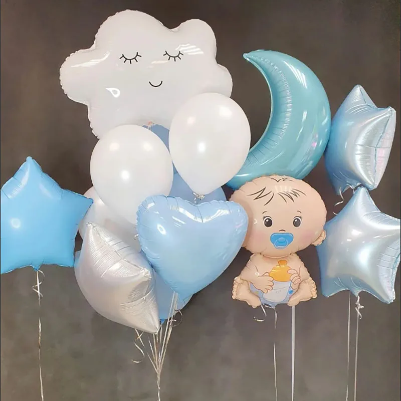Boys-Girls-1year-Birthday-Balloons-Kids-1st-Birthday-Party-Decoration ...
