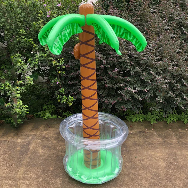 1set Inflatable Coconut Tree Shape Tropical Summer Beach Outdoor ...