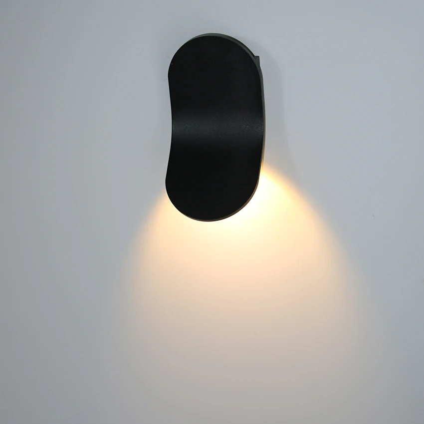 Creative Minimalist Indoor Wall Lights Black/White/Gold Aluminum Wall ...