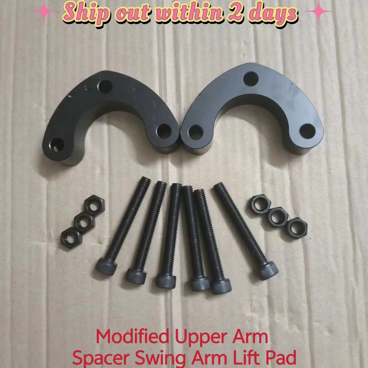 Modified upper arm spacer swing arm lift pad For Mitsubishi Pajero ...