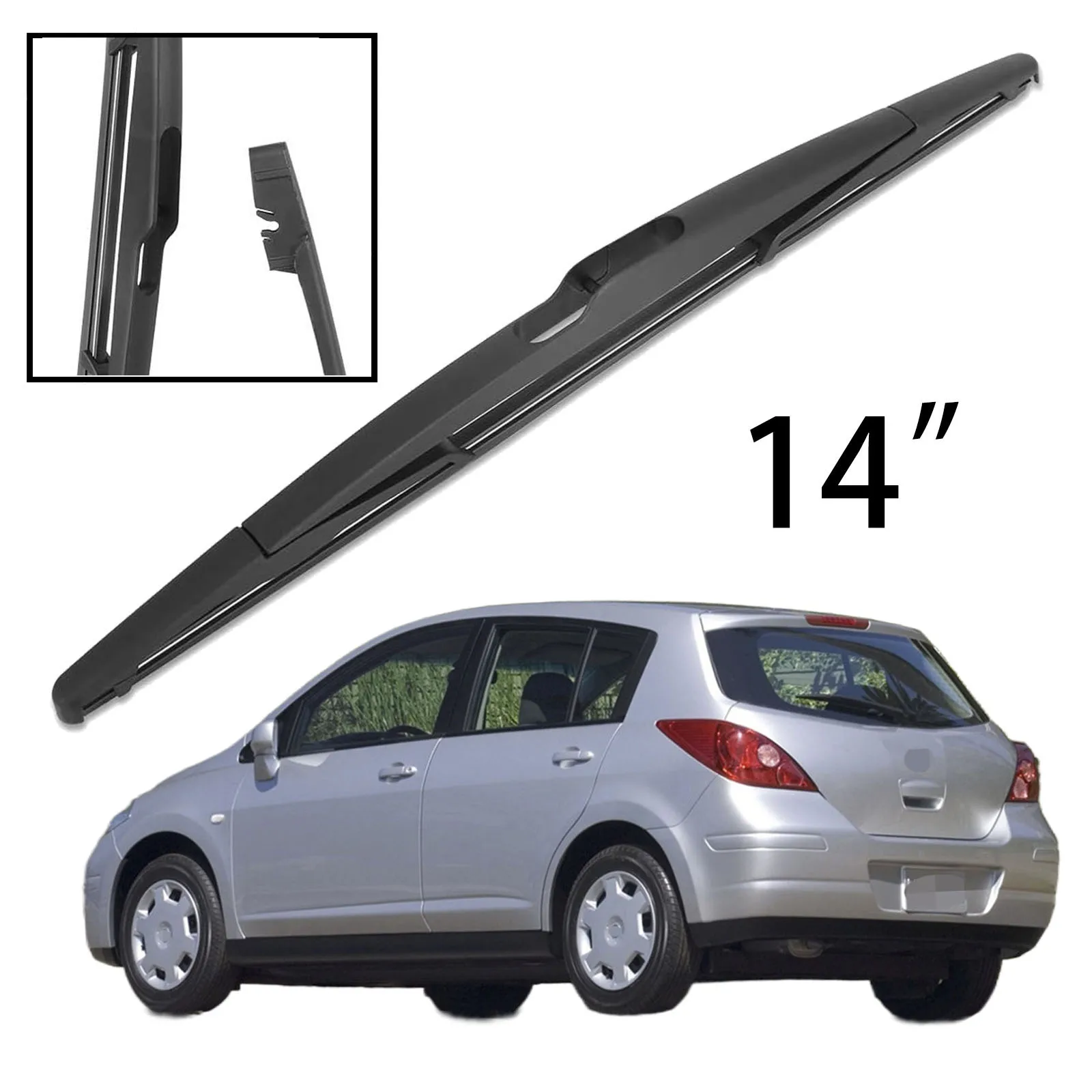 14-Rear-Windshield-Windscreen-Washer-Wiper-Blade-For-Nissan-Tiida-Versa ...