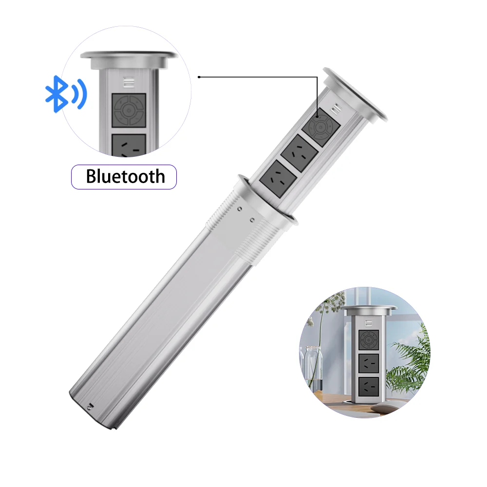 Smart Motorized Pop up Socket Office Desktop Socket for Kitchen Counter ...