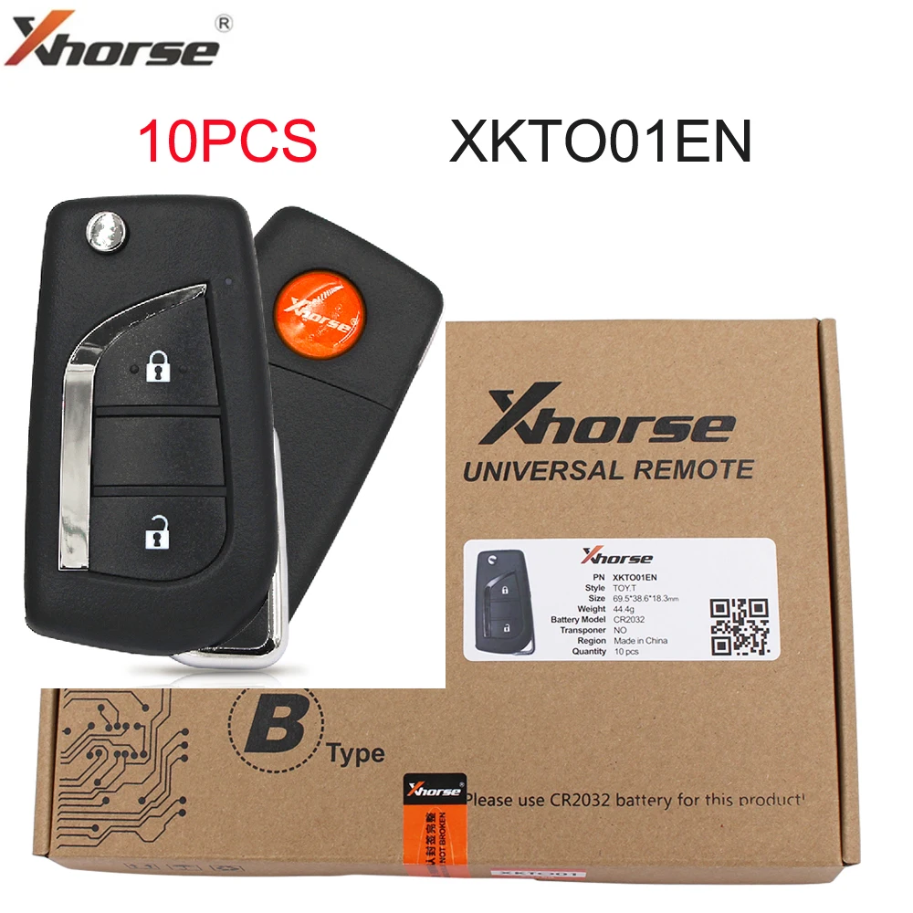 Xhorse-XKTO01EN-2-Buttons-Flip-Remote-Xhorse-VVDI-Remote-Wire-Remote ...