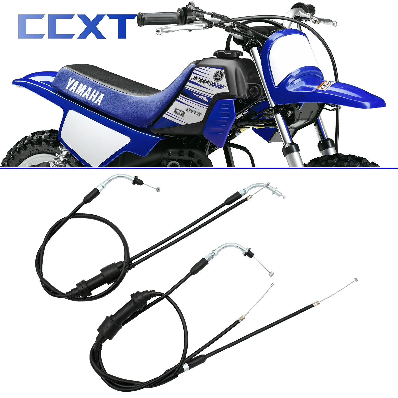 Motorcycle-Throttle-Cable-For-Yamaha-PY50-Peewee-50-1981-2015-PW50-Y ...