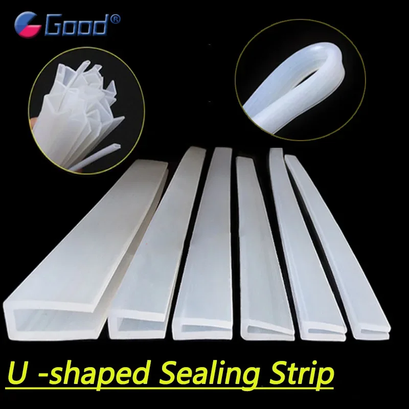 1Meter-U-Shape-Seal-Strip-Silicone-Edge-Protect-Weatherstrip-for-Door ...