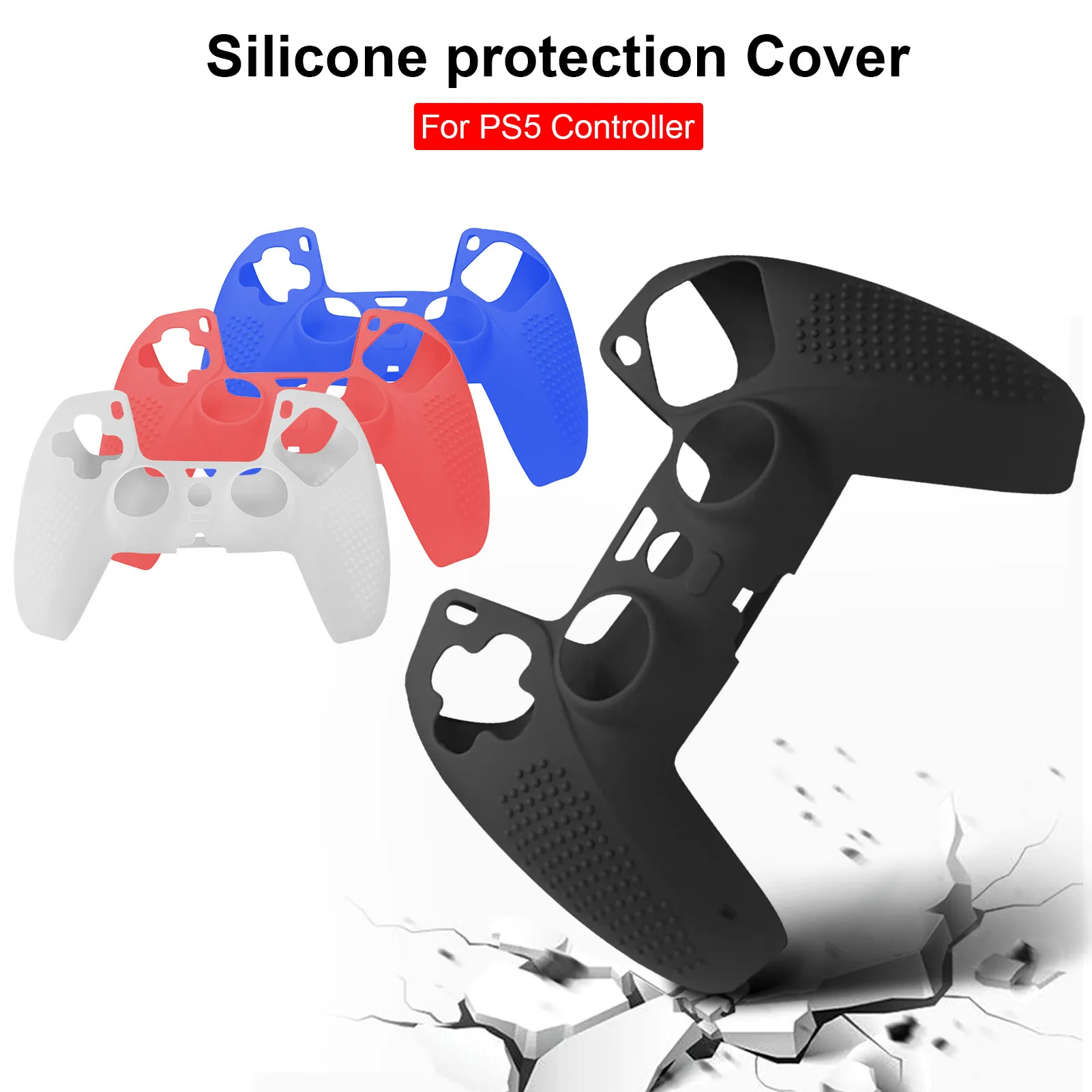 Gamepad-Silicone-Non-slip-Protective-Skin-For-PS5-Controller ...