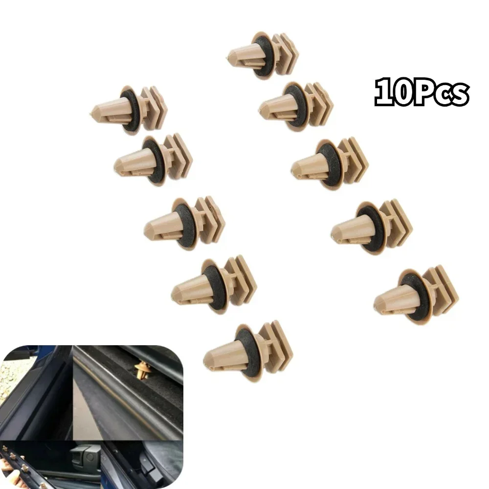 10Pcs 10mm Plastic Auto Car Clip Fit for BMW Interior Sill Door ...