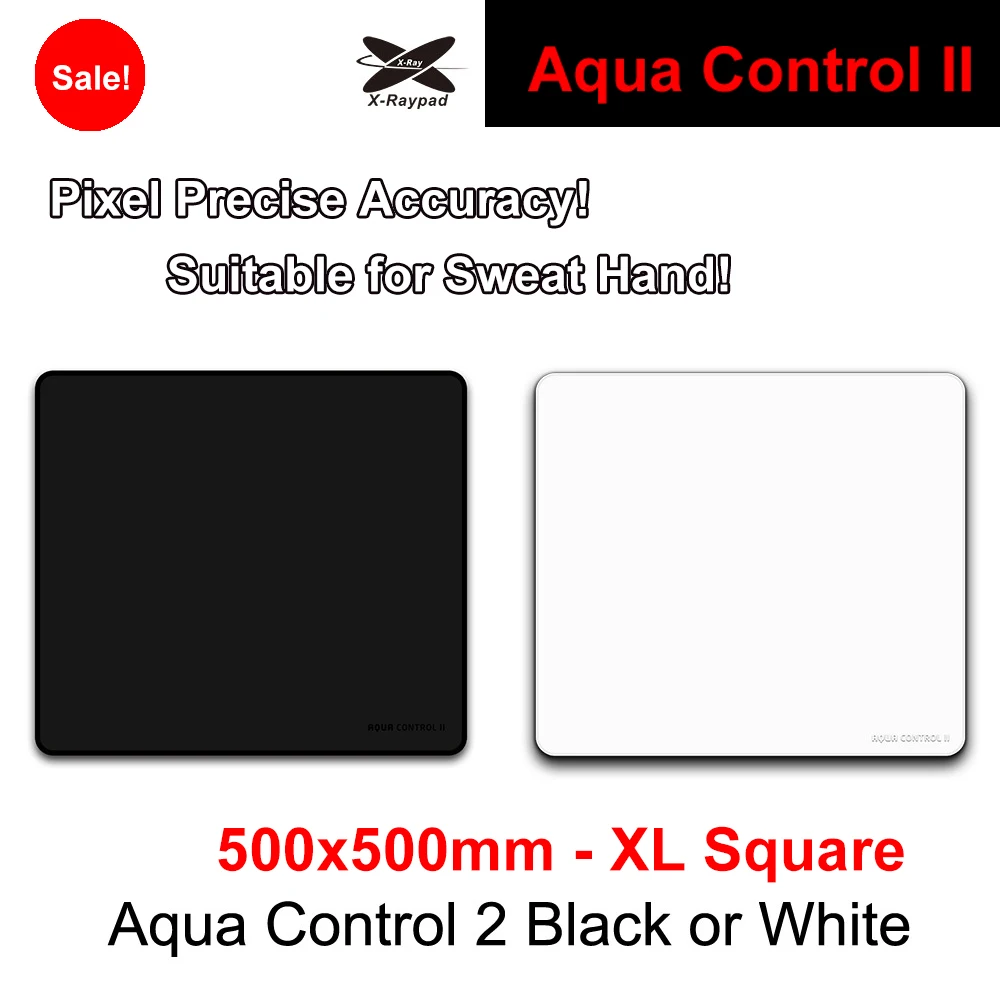 500x500x4mm X-Raypad Aqua control 2 Gaming Mouse Pads versão preta ou ...