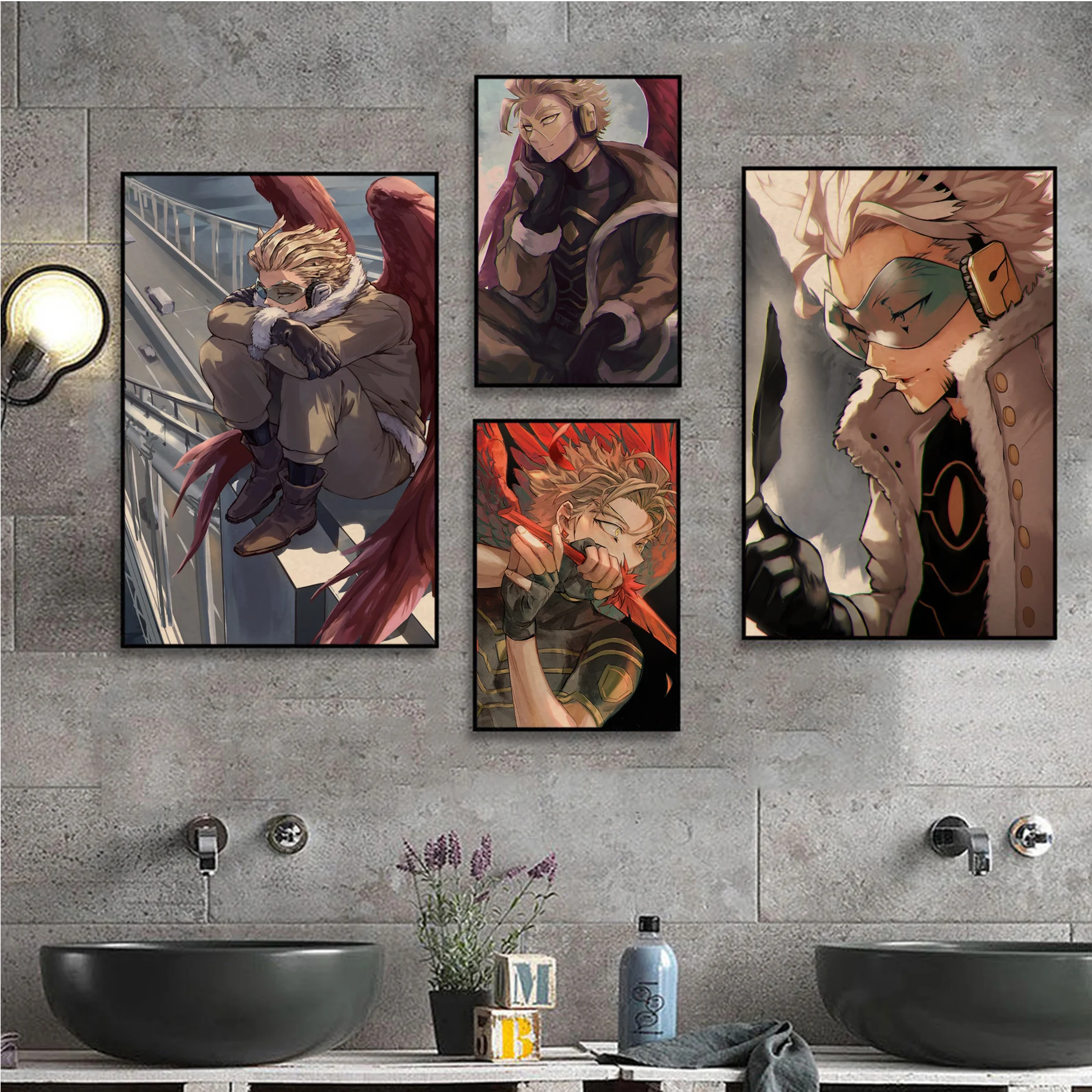 P-ster-de-Anime-My-Hero-Academia-Hawks-arte-de-pared-cl-sico-carteles ...