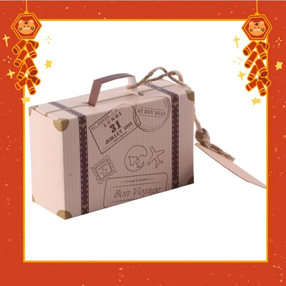 New Arrive 10/20pcs Suitcase Candy Boxes Travel Classic Theme Elegant ...