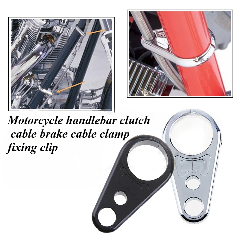 Motorcycle-Frame-Handlebar-Cable-Clamp-Brake-Line-Clutch-Brake-Cable ...