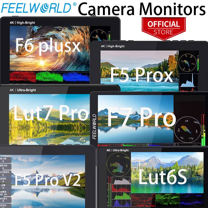 Feelword-Monitors-F6-plusx-F5-Prox-Lut7Pro-F7Pro-Lut6S-F5ProV2-5-5-6-7 ...