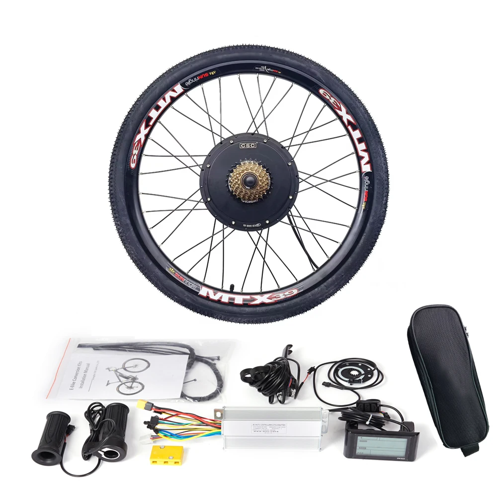 MTX-Rim-E-Bike-Conversion-Kit-48V-1000W-1500W-Brushless-Non-gear-Hub-26 ...