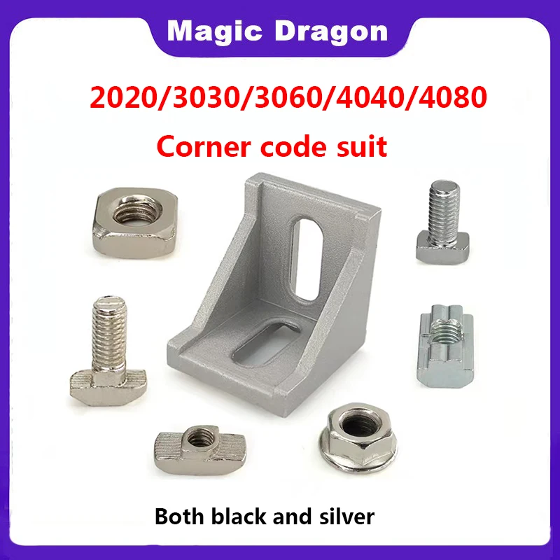 5Sets-EU-2020-3030-3060-4040-4080-Corner-Code-Corner-Piece-Screw-Nut ...